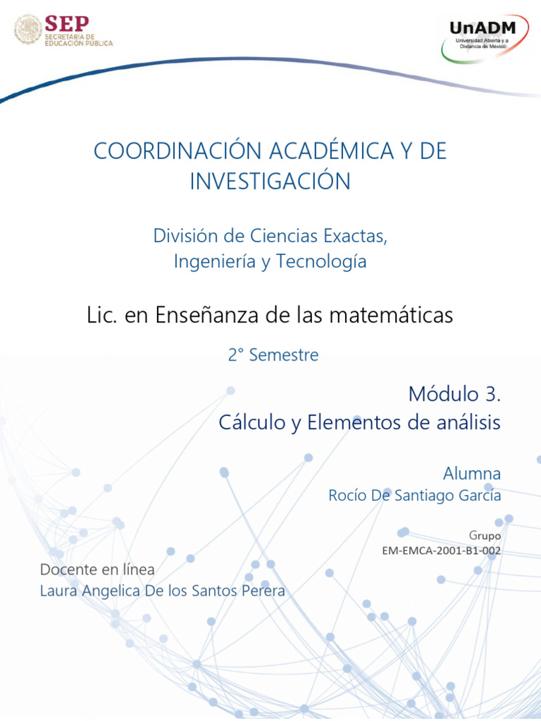 03 EMCEA U1 A3 Rocio DeSantiago | PDF | Derivado | Velocidad