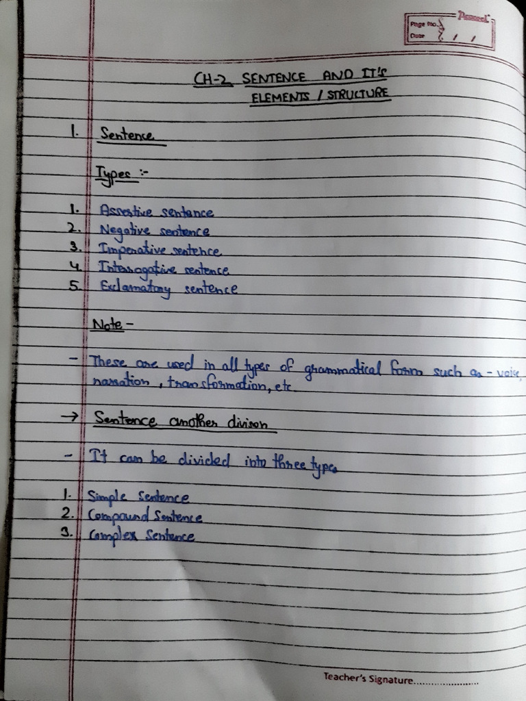 Sentence and It's Elements and Structure | PDF | Semantic Units | Semantics