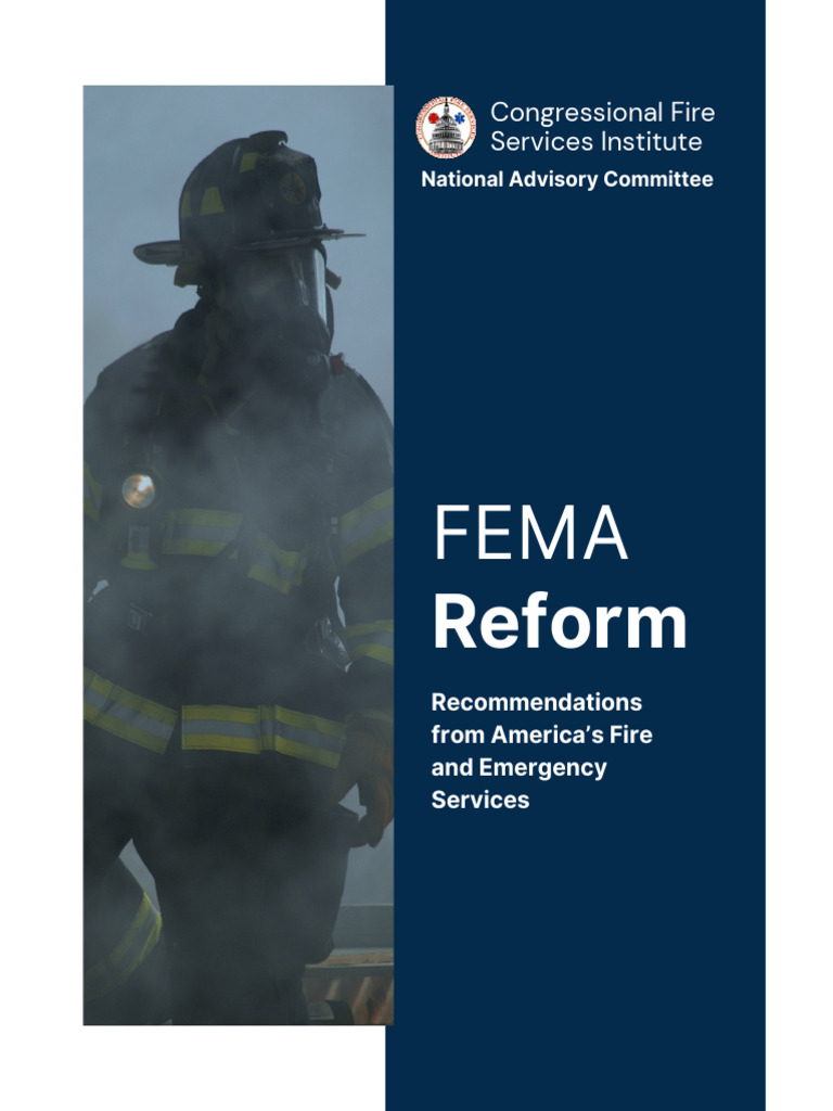 FEMA Reform Recommendations From America's Fire and Emergency Services ...