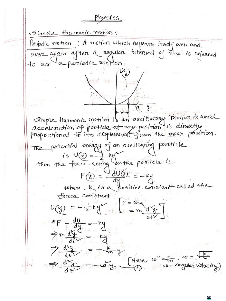 PHY-108-Hand Note | PDF