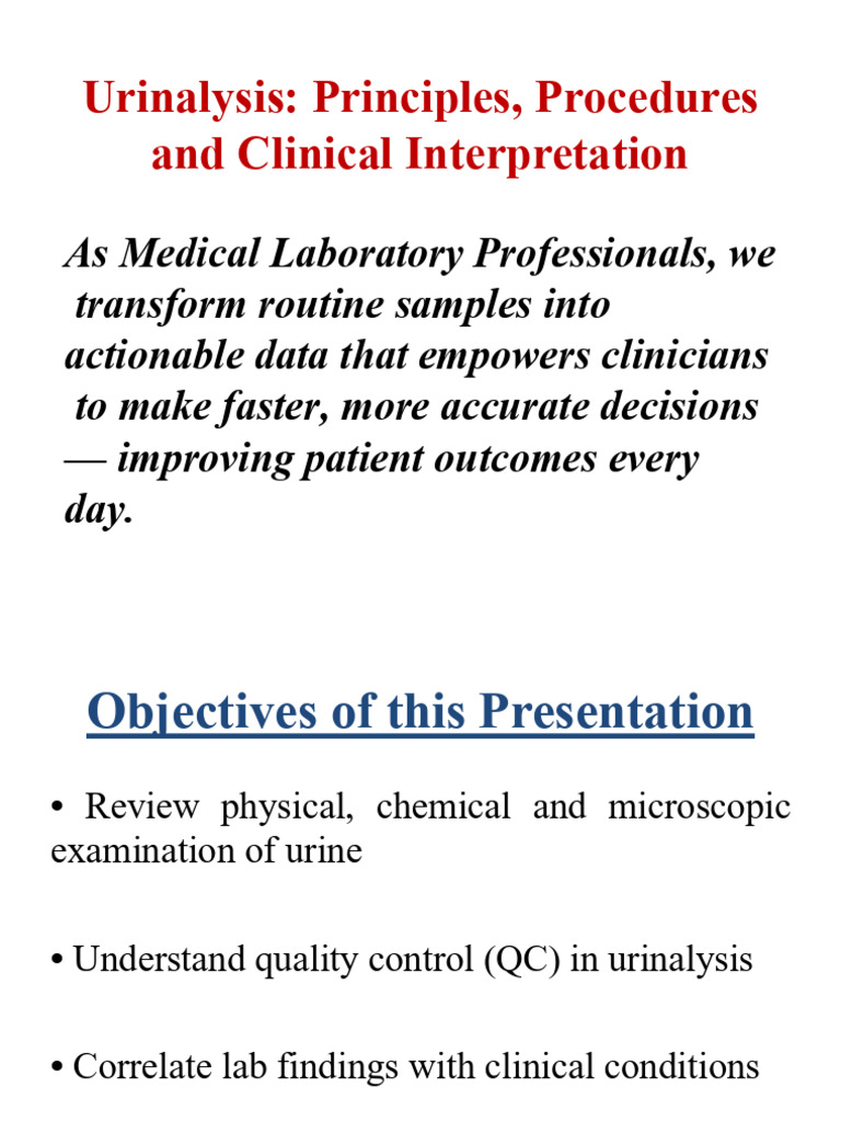 Urinalysis[1] | PDF | Kidney | Diseases And Disorders