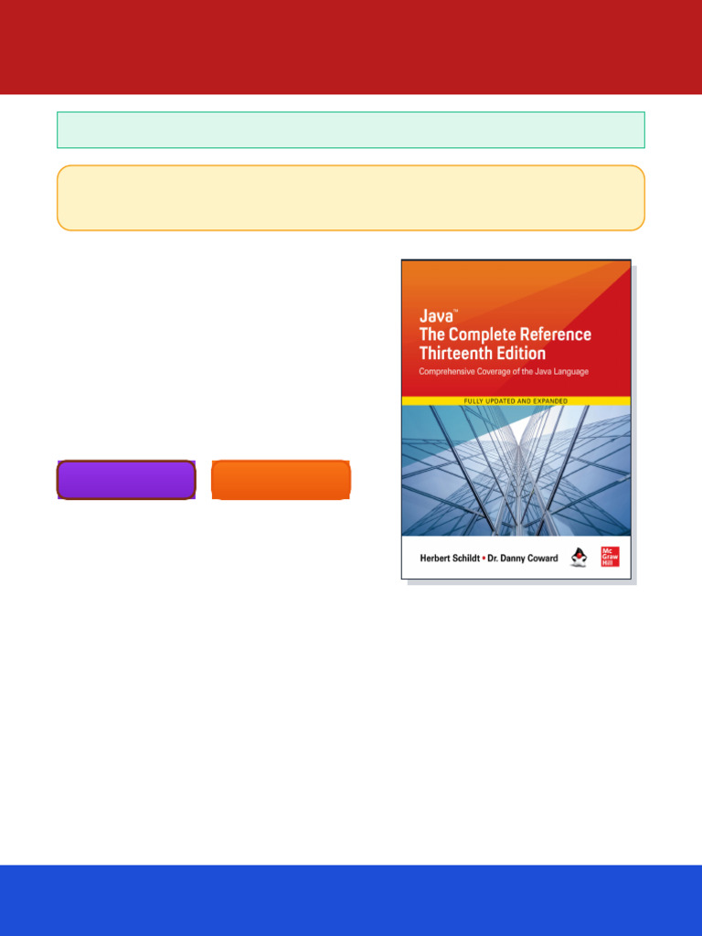 Java: The Complete Reference (Complete Reference Series) 13th Edition ...