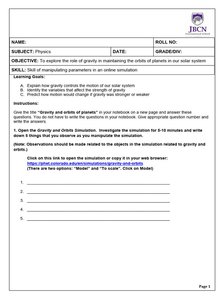 Gravity and Orbits | PDF | Gravity | Orbit