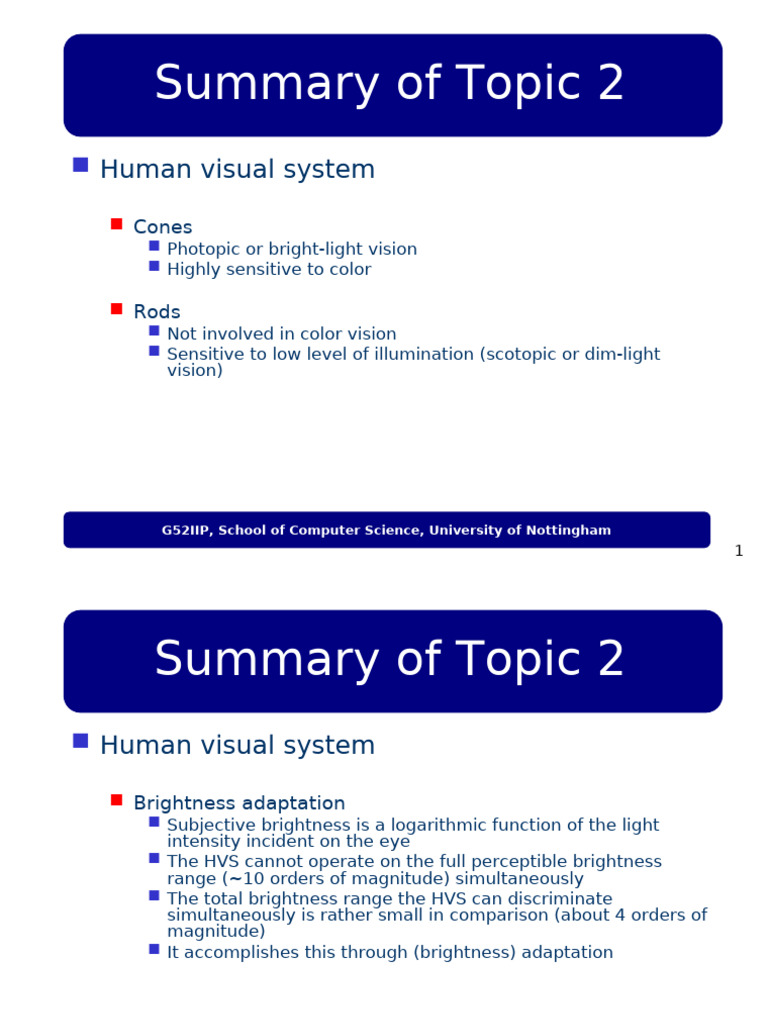 Understanding the Human Visual System | PDF | Color | Imaging