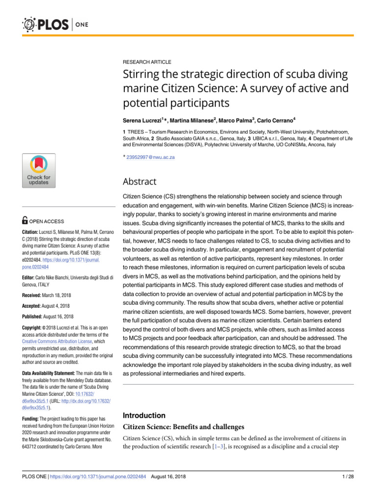 Stirring The Strategic Direction of Scub | PDF | Underwater Diving ...