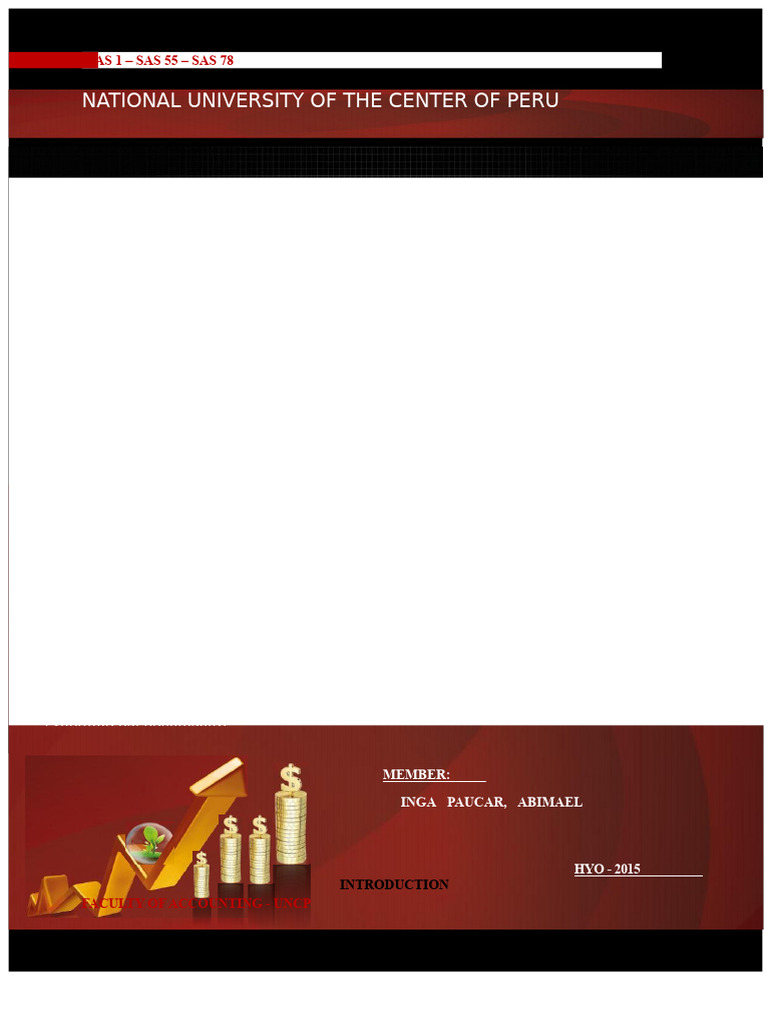 Monograph Sas 1 Sas 55 Sas 78 | PDF | Internal Control | Audit