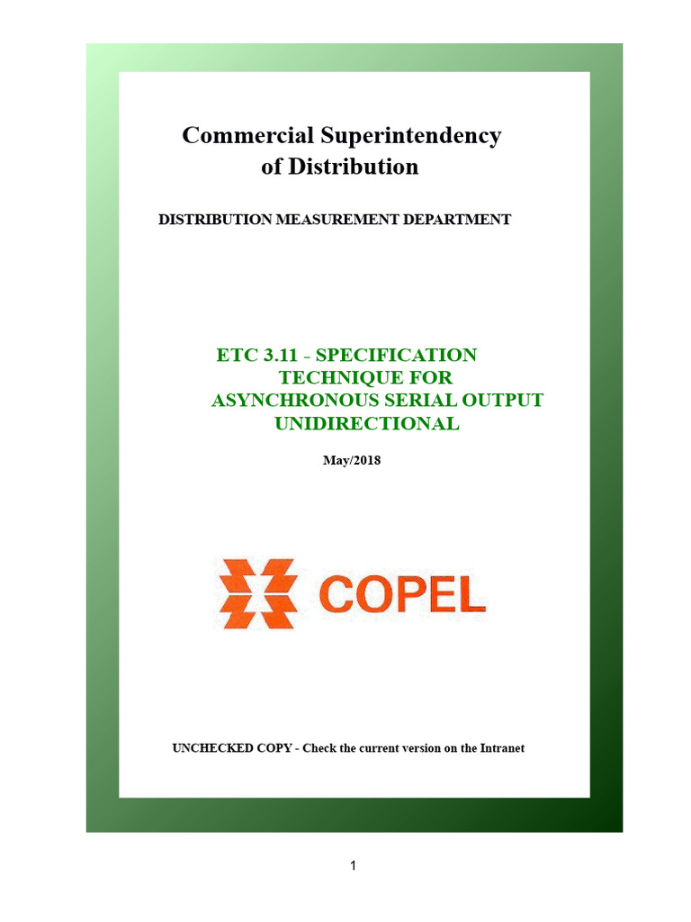 ETC311 Serial Output Electronic Meters - COPEL | PDF | Binary Coded ...