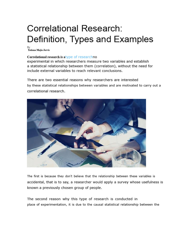 Understanding Correlational Research Types | PDF | Autism | Statistics