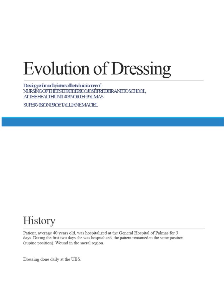 Evolution of Dressing - PDF (2289) | PDF | Wound | Medicine