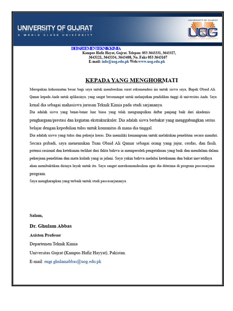 Rekomendasi untuk Obaid Ali Qamar | PDF