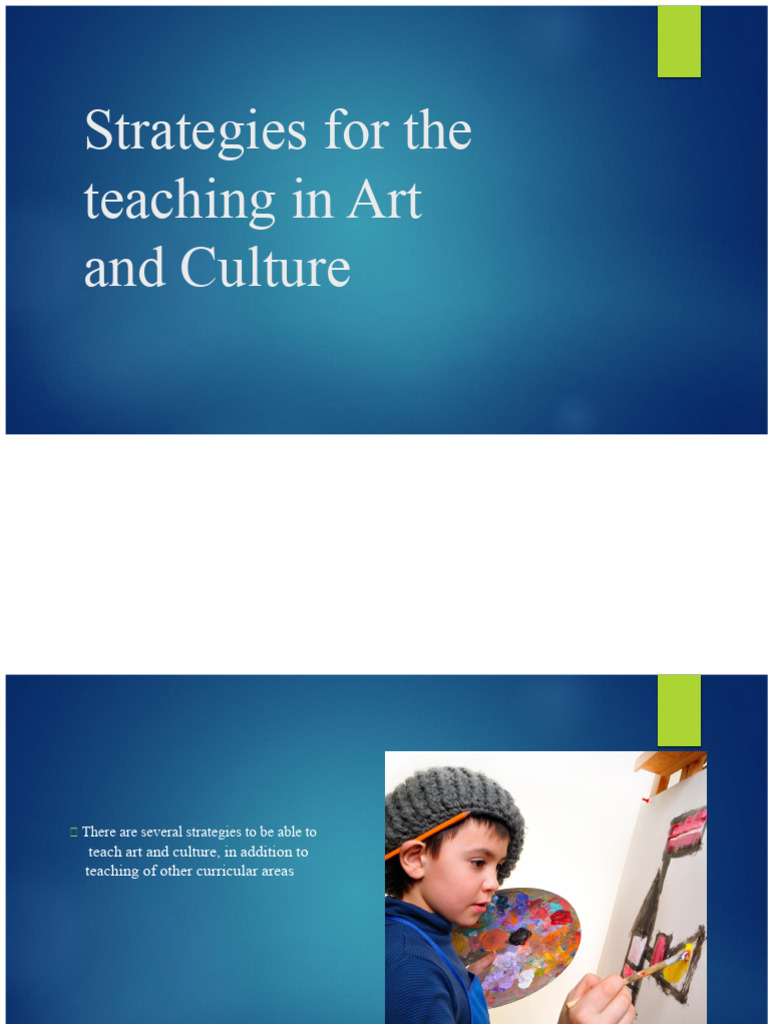 Art and Culture Teaching Strategies | PDF | Thought | Teachers