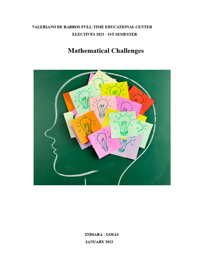 Elective - Mathematical Challenges | PDF | Mathematics | Area