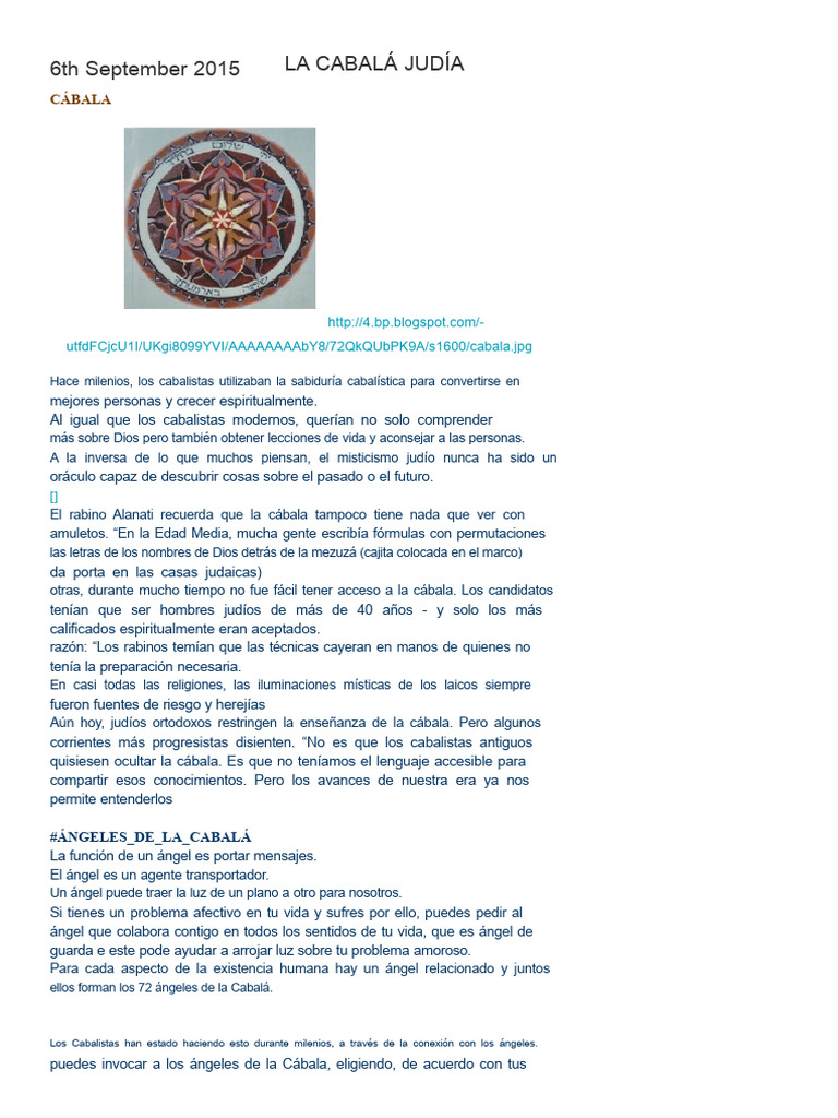 La Cábala Judía | PDF | Kábala | Zohar