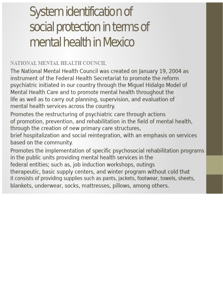 Identification of the Social Protection System in the Matter | PDF ...