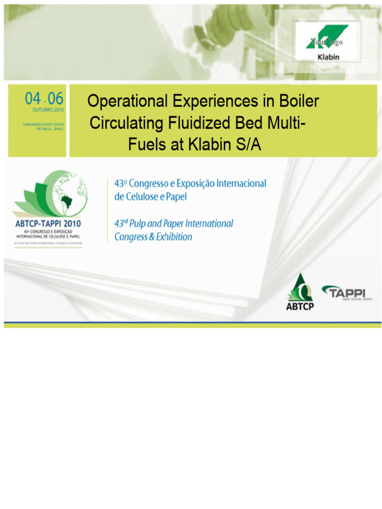 Klabin Boiler Expansion and Biomass Use | PDF | Boiler | Fluidization