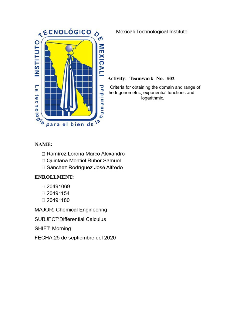 Investigation of Domain and Range | PDF | Trigonometric Functions ...