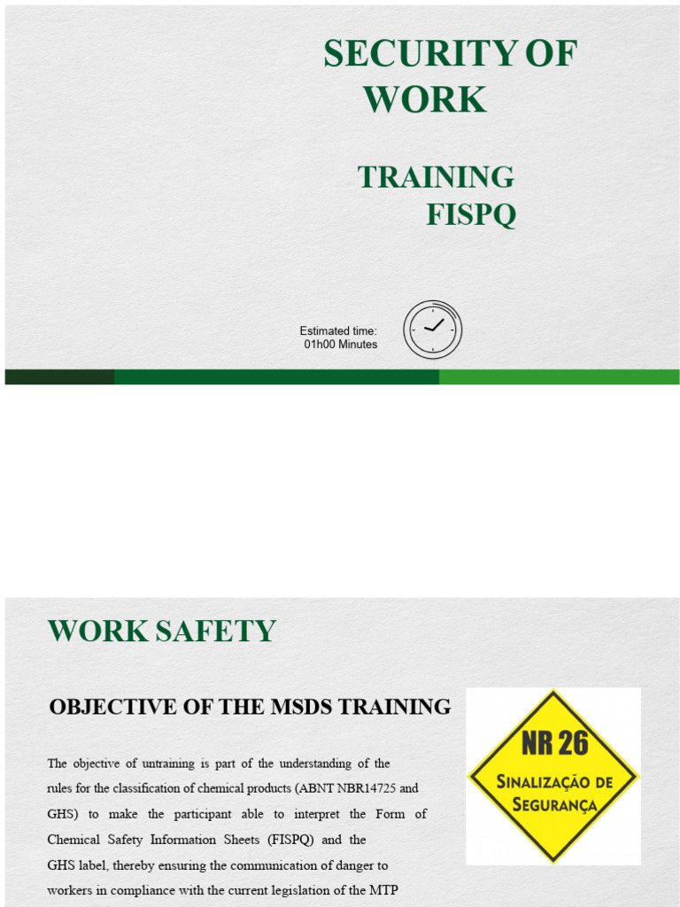 Safety Data Sheet Training - 2023 | PDF | Occupational Safety And ...