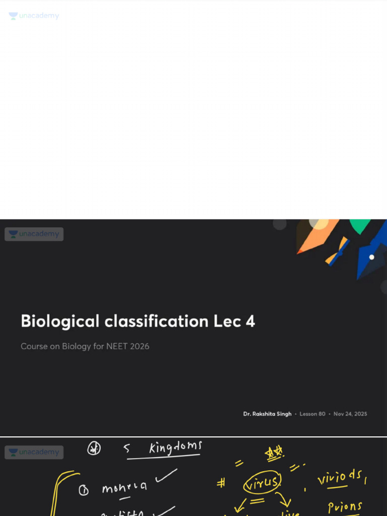 Biological Classification Lec 4 With Anno | PDF
