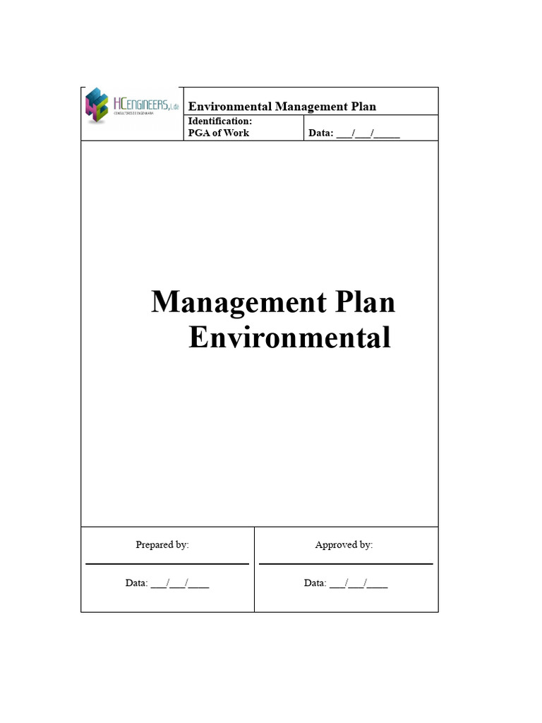 Environmental Management Plan Template | PDF