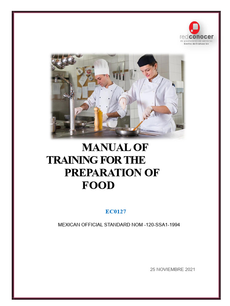 MANUAL - FOOD PREPARATION EC0127 | PDF | Cooking | Foods