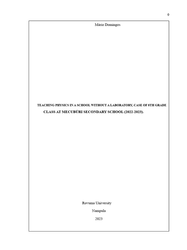 MONOGRAPH VERSION 5 PHYSICS MARIO DOMINGOS - Docx After | PDF ...