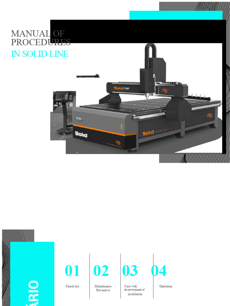CNC Router Maintenance Checklist Guide | PDF | Verification And ...