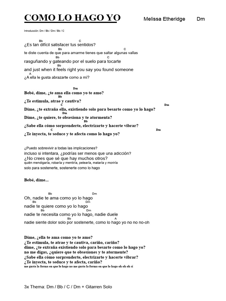 Como lo hago yo | PDF