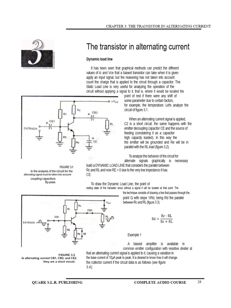 The Transistor in Alternating Current | PDF | Amplifier | Capacitor