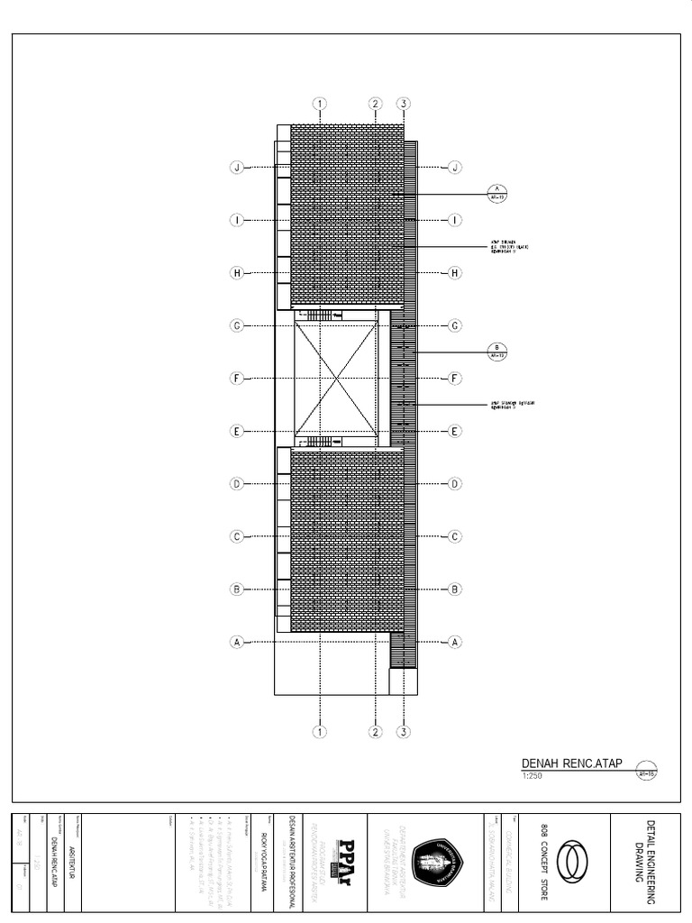 Ar-18 Rencana Atap - 808 Concept Store - 01 | PDF