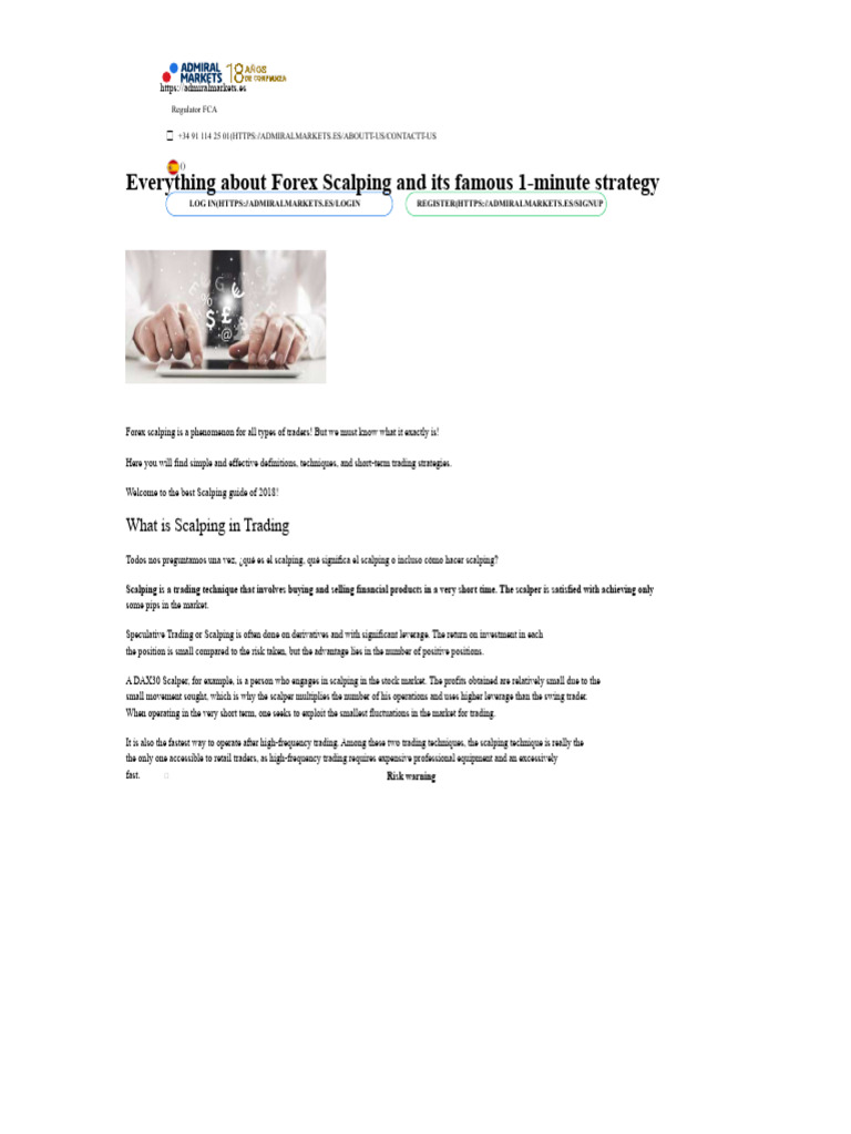 Forex Scalping: 1-Minute Strategy Guide | PDF | Contract For Difference ...