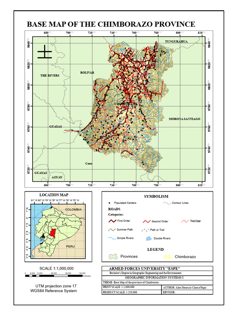 Chimborazo base map | PDF | Earth Sciences | Graphic Design