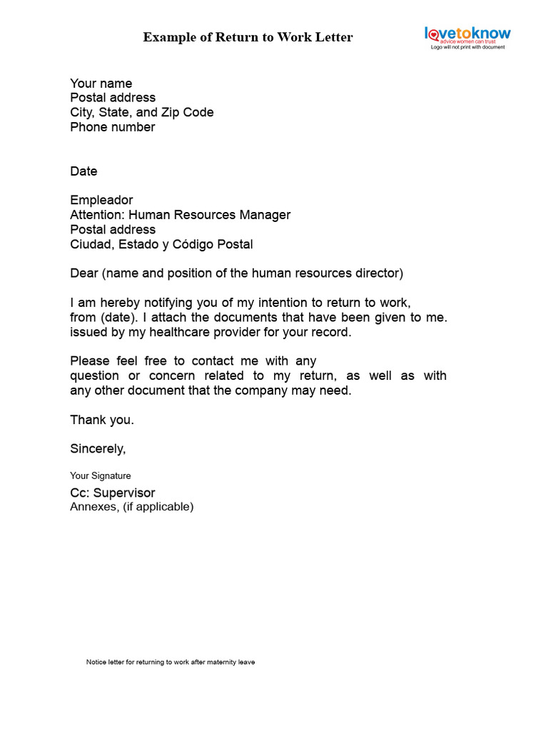 4082-letter-return-to-work | PDF