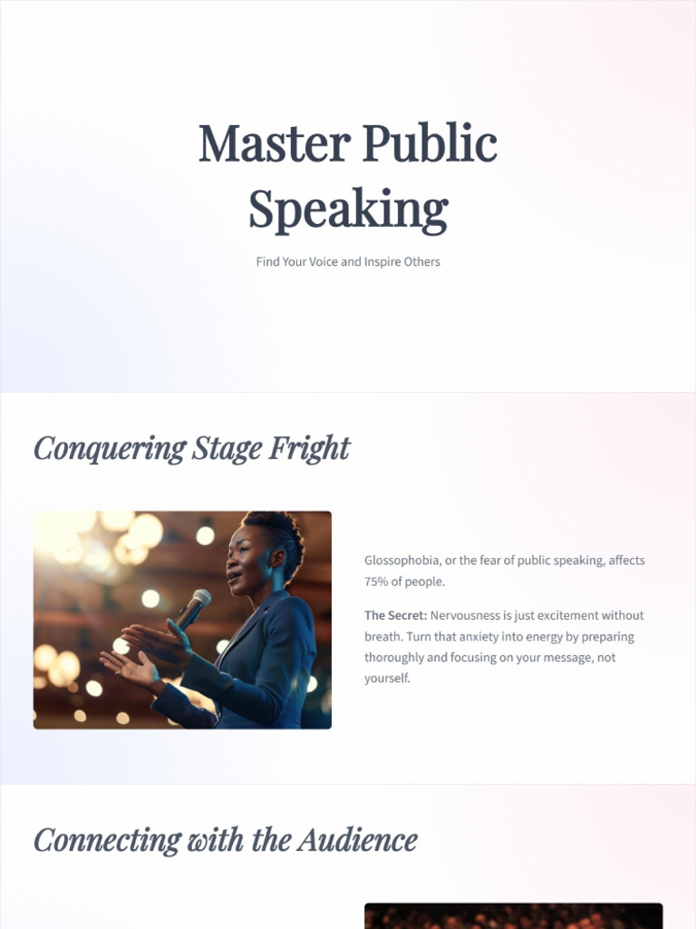Master Public Speaking | PDF
