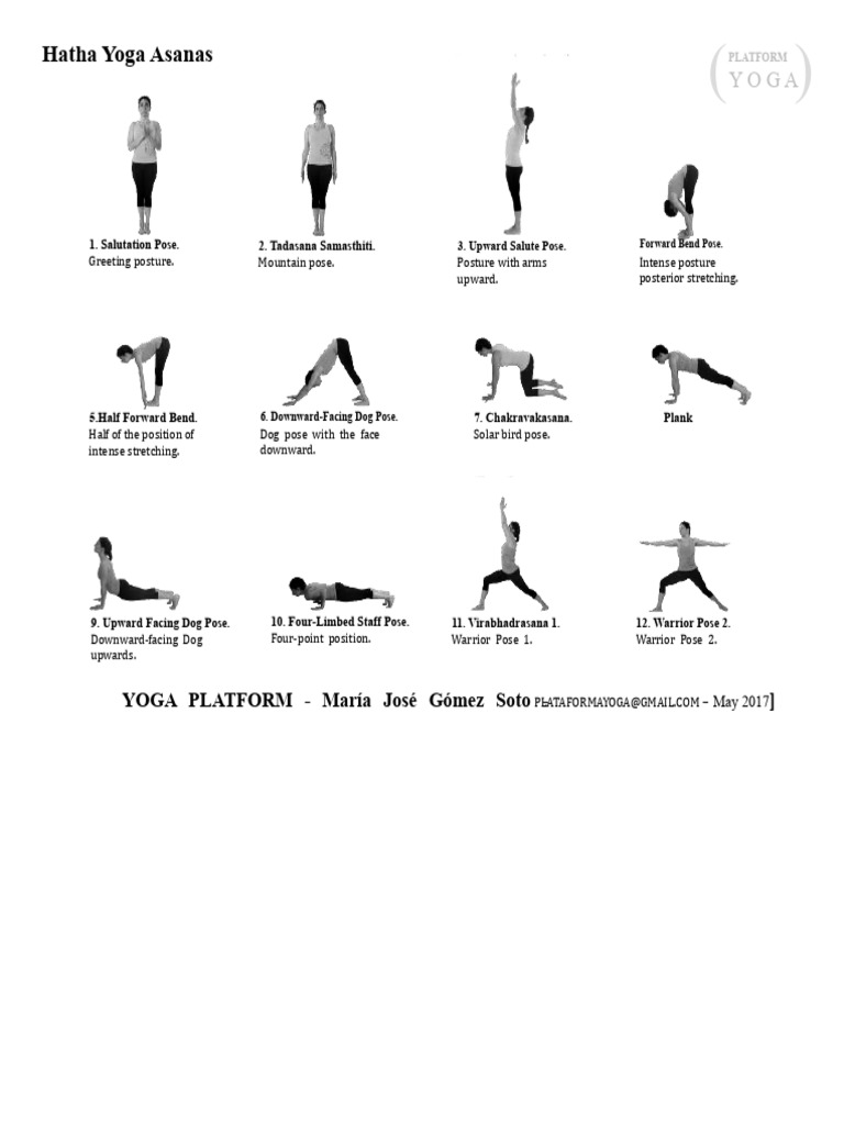 01 Hatha Yoga Asanas and Vinyasas M.J. Gomez | PDF | Asana | Meditation