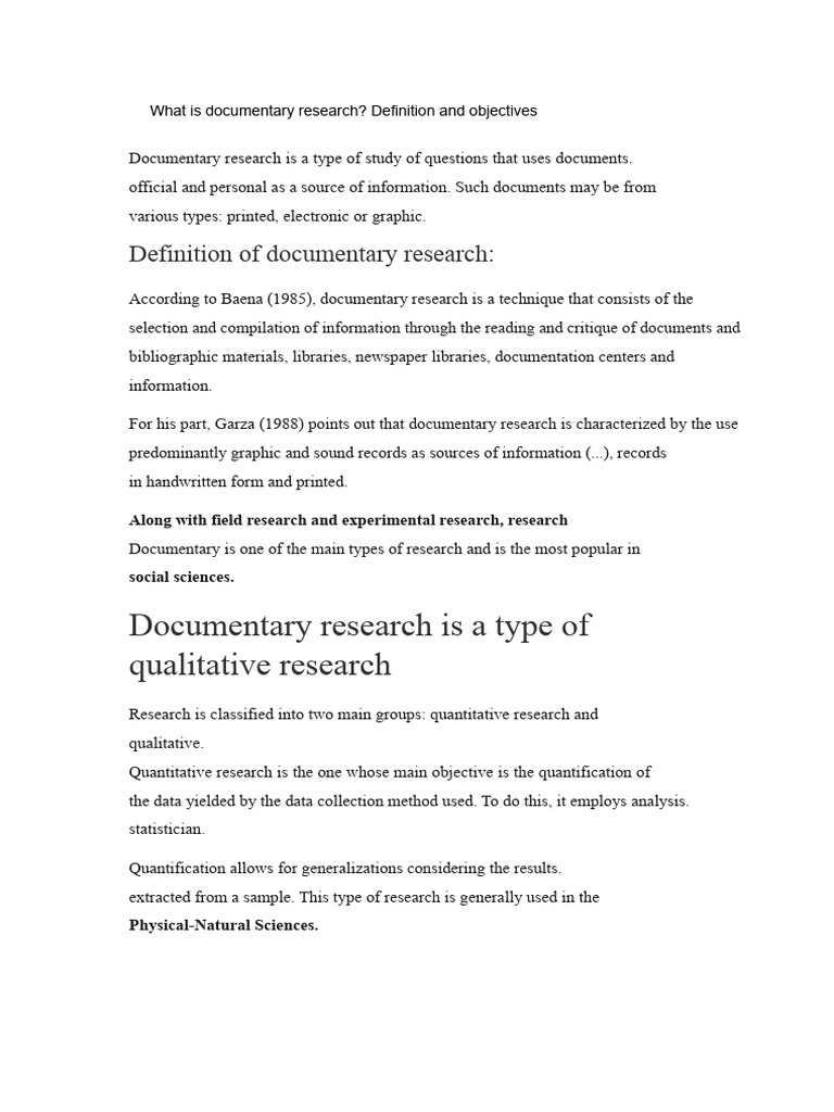 Understanding Documentary Research Methods | PDF | Semantics | Information