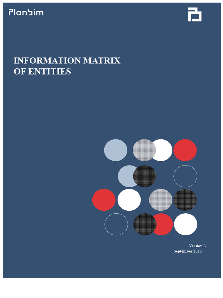 BIM Entities Information Matrix V3 | PDF | Building Information Modeling