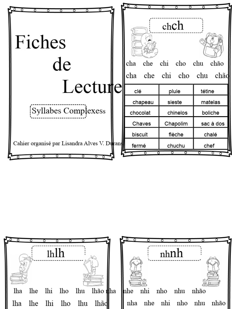 Fiches de Lecture et Syllabes Complexes | PDF