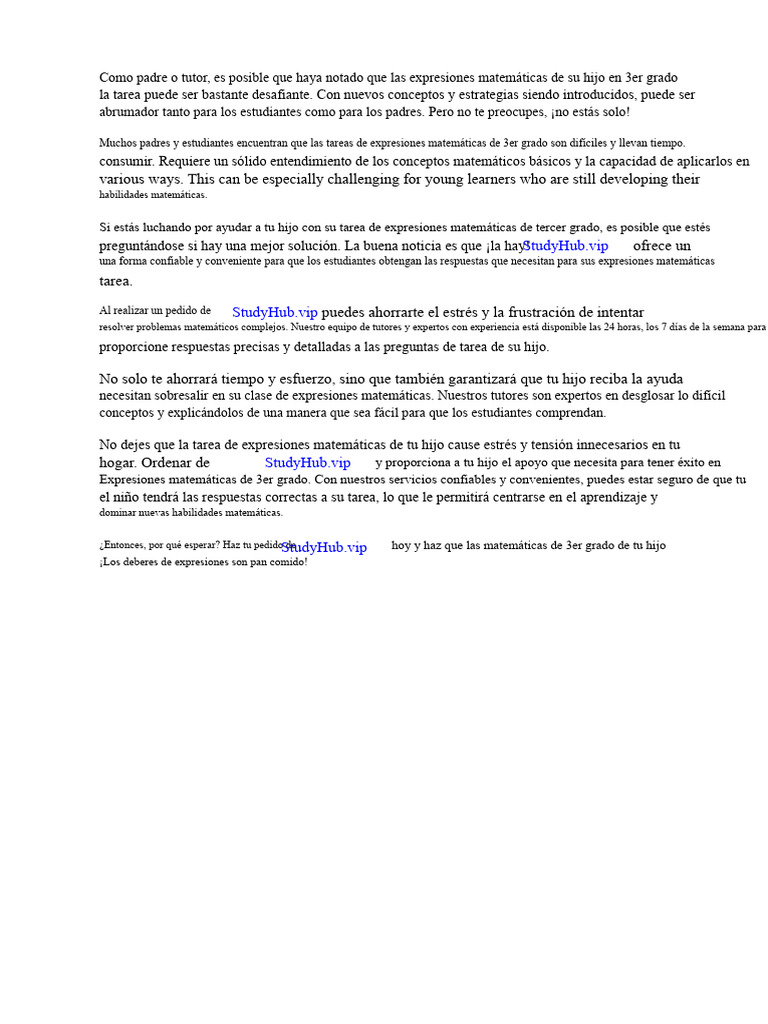 Ayuda para Tareas de Matemáticas 3er Grado | PDF | Matemáticas ...