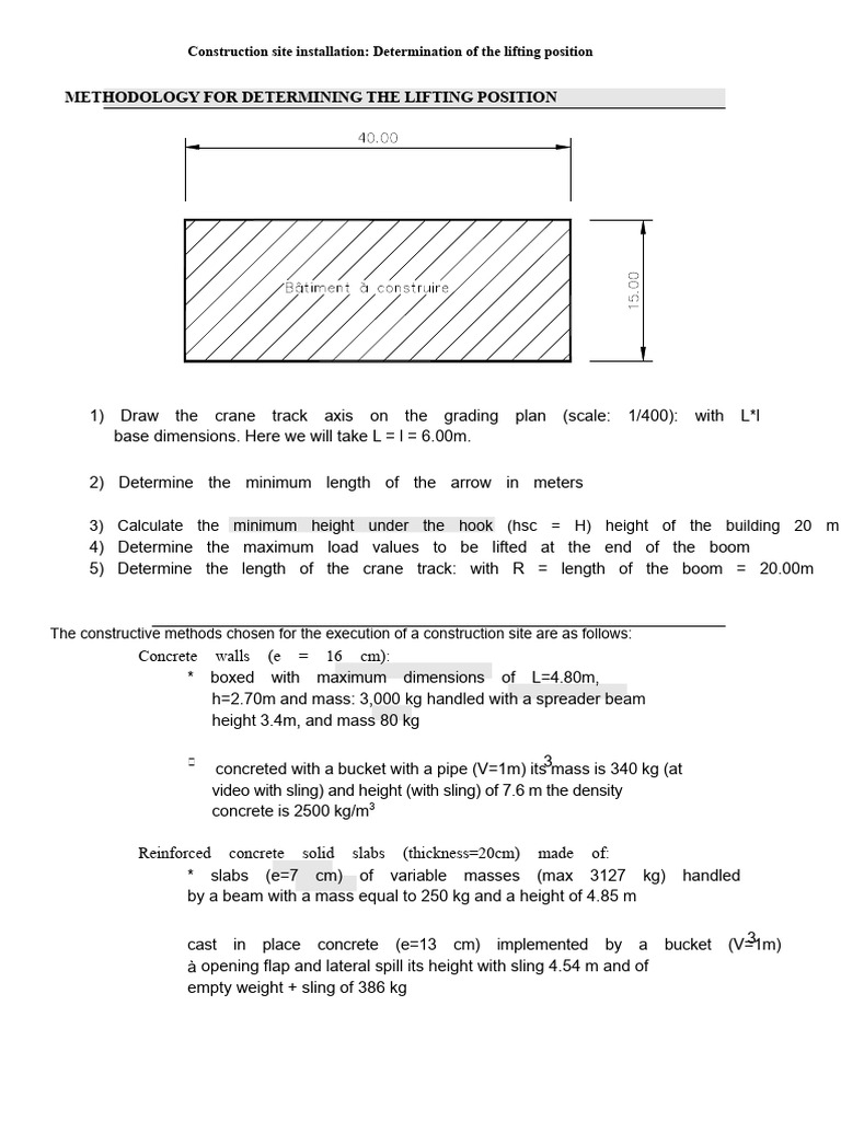 Crane exercise 1 | PDF