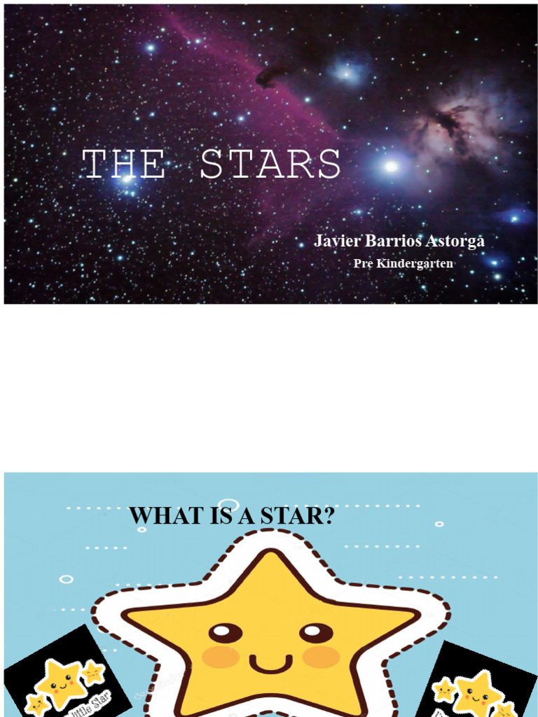 Understanding Stars for Pre-K Kids | PDF
