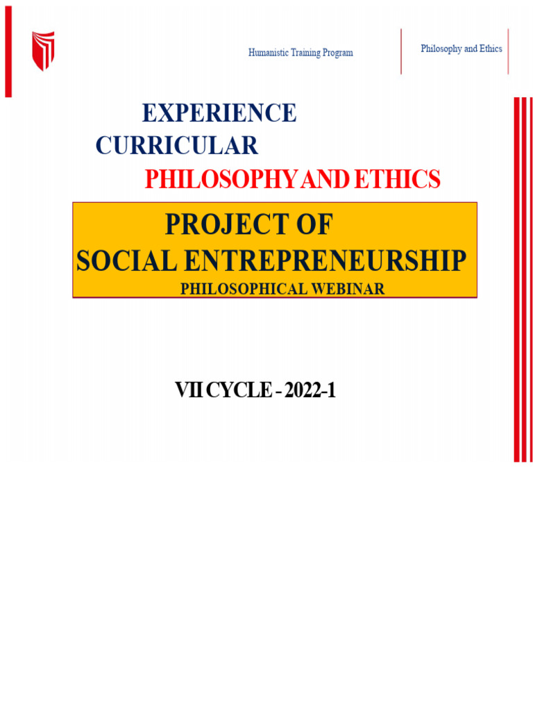 Social Entrepreneurship Project | PDF | Humanities | Liberal Arts Education