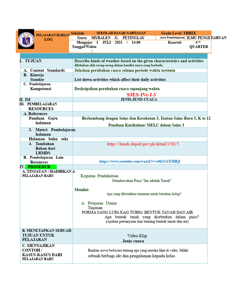 ILMU PENGETAHUAN-3-COT kuartal ke-4 tahun 2021 | PDF