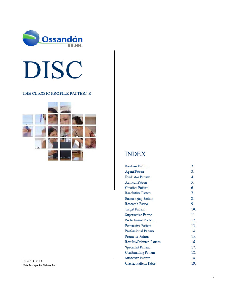 DISC - Interpretation and Tables | PDF | Perfectionism (Psychology ...