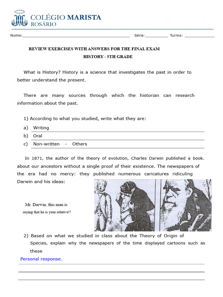 Review exercises with answers - 5th grade.pdf | PDF | Mesopotamia ...