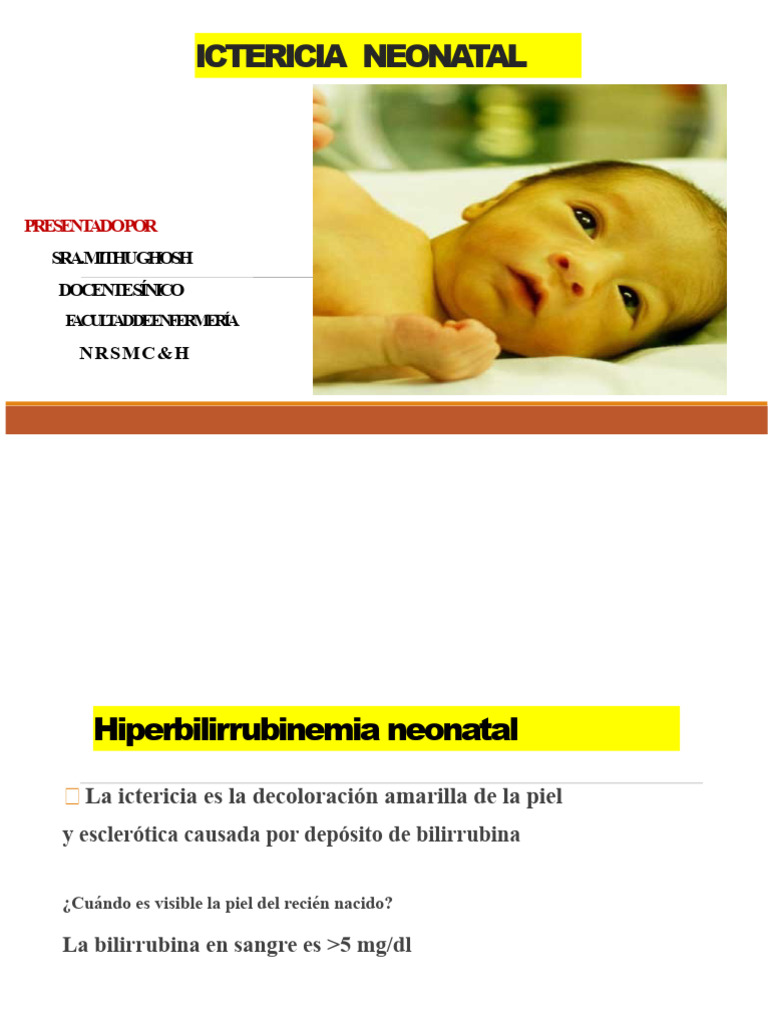 Ictericia Neonatal: Causas y Manejo | PDF | Medicina CLINICA ...