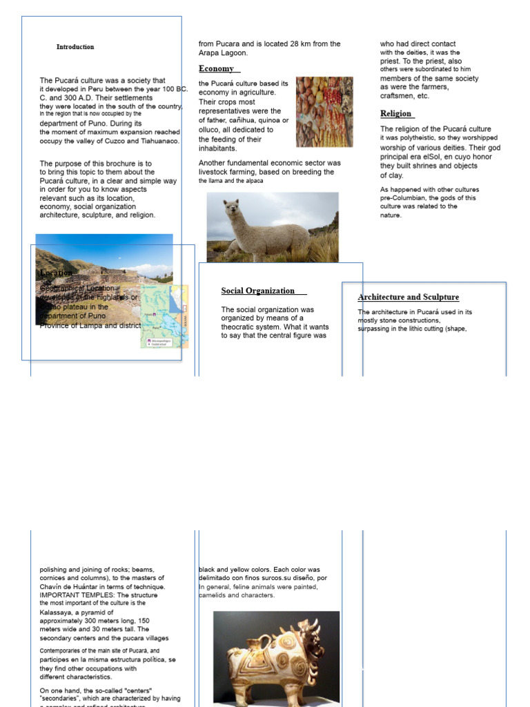 Triptich of Pacara Culture | PDF | Agriculture