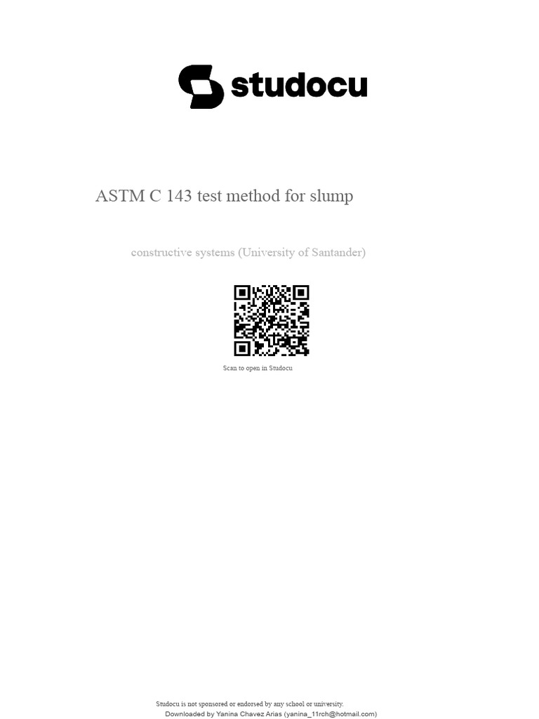 astm-c-143-test-slump-method | PDF | Concrete | Accuracy And Precision