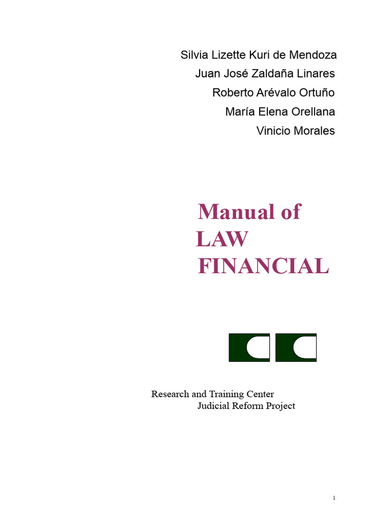 Financial Law Manual | PDF | Taxes | Economics