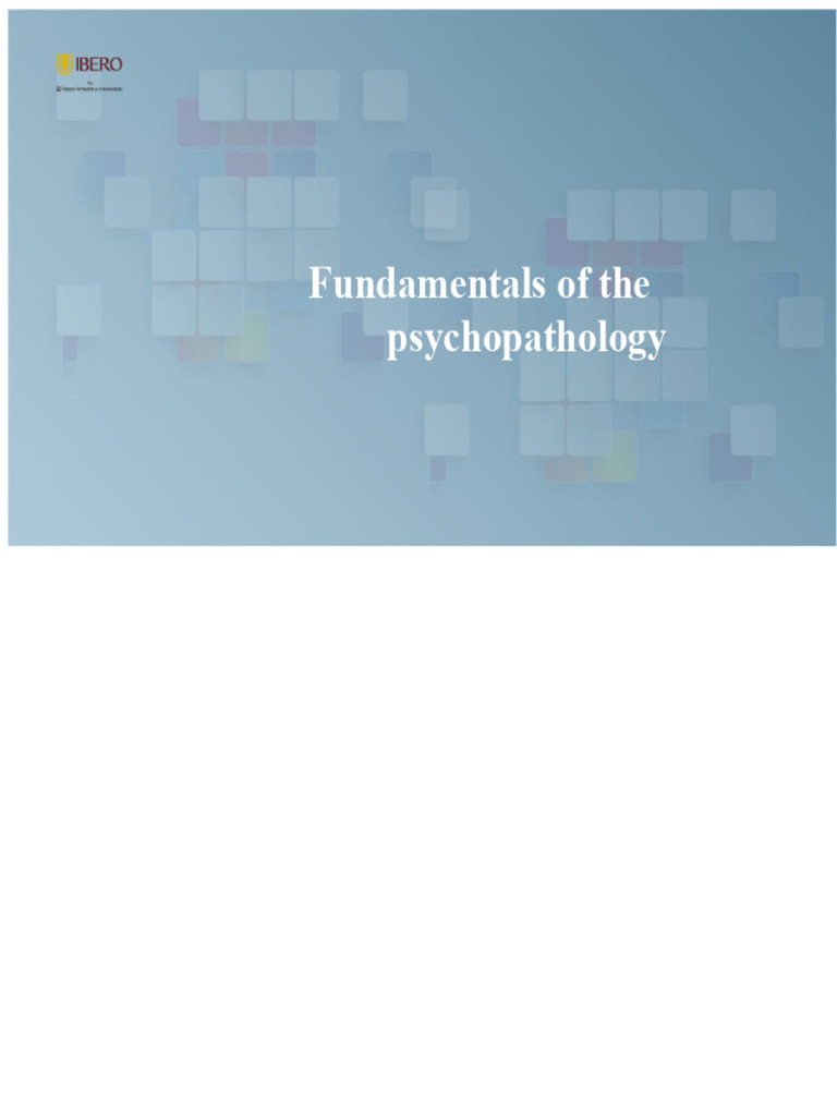 Understanding Psychopathology Basics | PDF | Mental Disorder ...