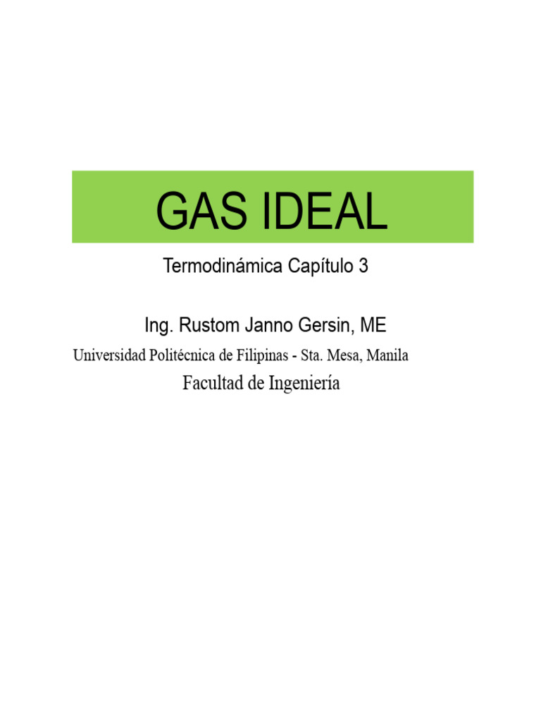 Leyes de Gases Ideales y Ejercicios | PDF | Gases | Temperatura